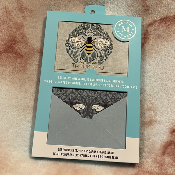 Martha Stewart | Office | Martha Stewart Bee Thank You Notes Boxed Set ...